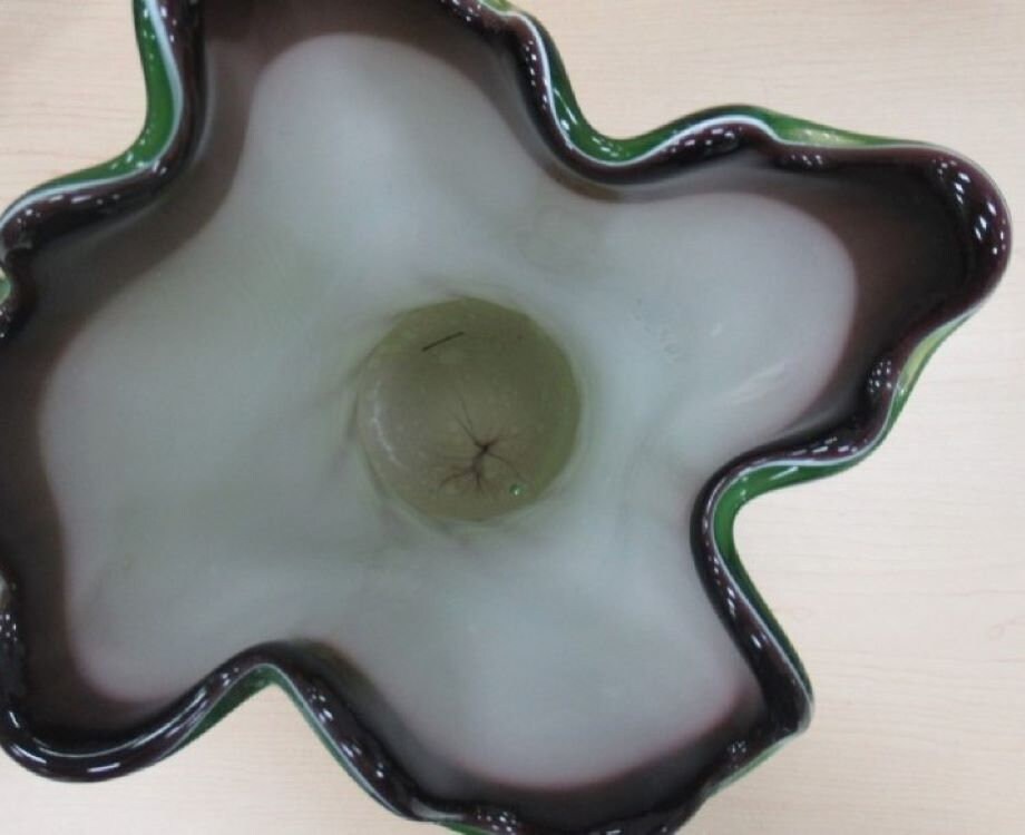 Large Vintage Darrius Zarrin Hand Blown Double-layered French Art Glass ...