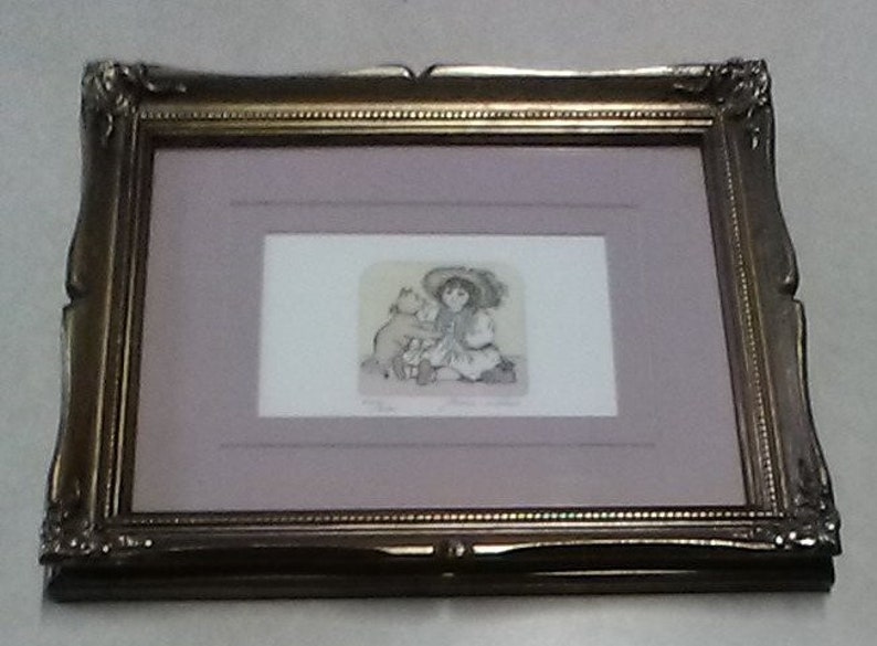 Three Vintage Anna Weber Original Limited Edition Colored Etchings of ...