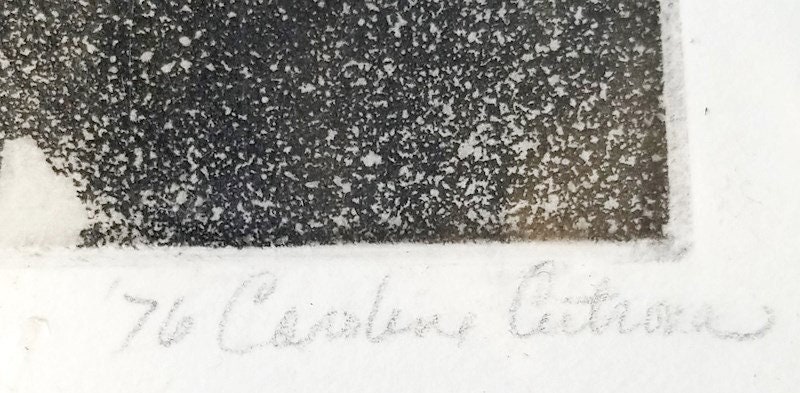 Three 1970s Caroline Cutrona Signed Original Limited Edition Aquatint ...