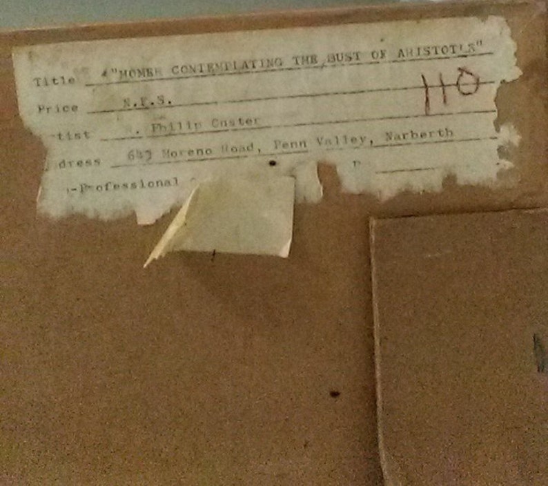 Large Signed 1965 R. Philip Custer Watercolor Painting Entitled ‘homer ...