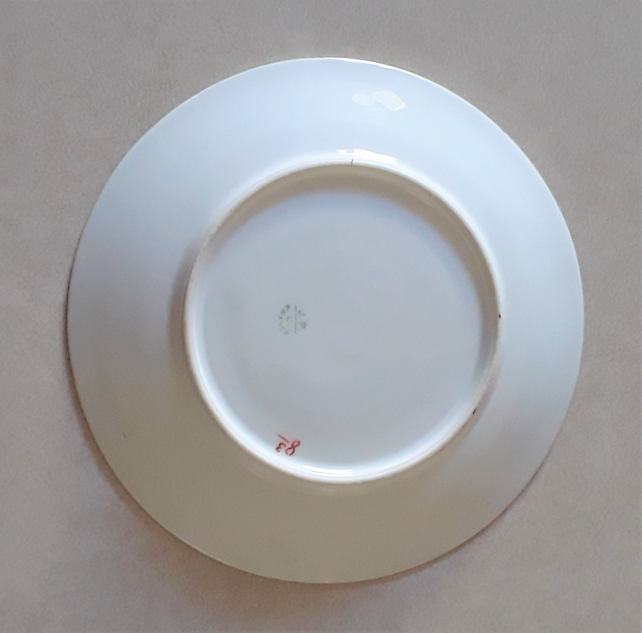 Two Vintage Small Porcelain Plates (made in Limoges, France) With Hand ...