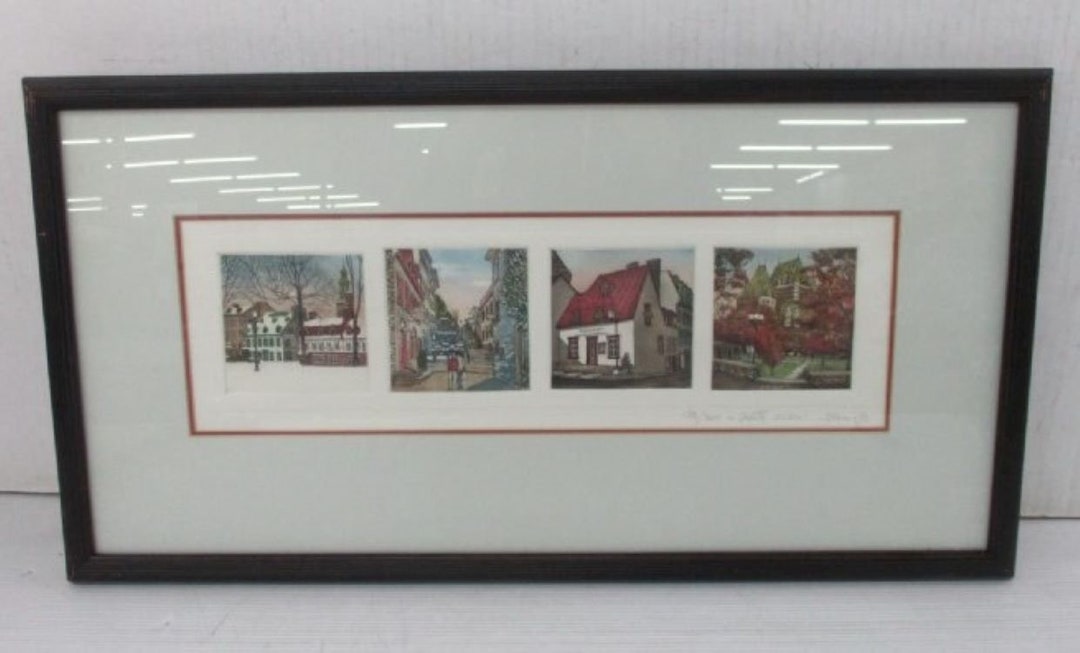 4 Vintage Original Pierre Jobin Limited Edition Aquatint Etchings of ...