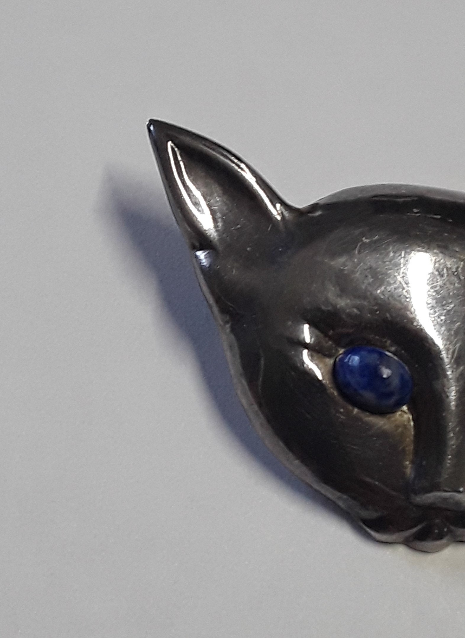 Vintage Taxco mexico Sterling Silver and Lapis Lazuli Cats - Etsy