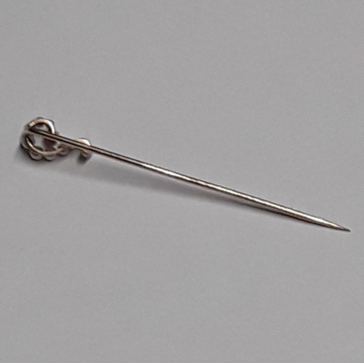 Vintage 14k Yellow Gold, Seed Pearl, and Red Spinel Stick Pin/lapel Pin ...