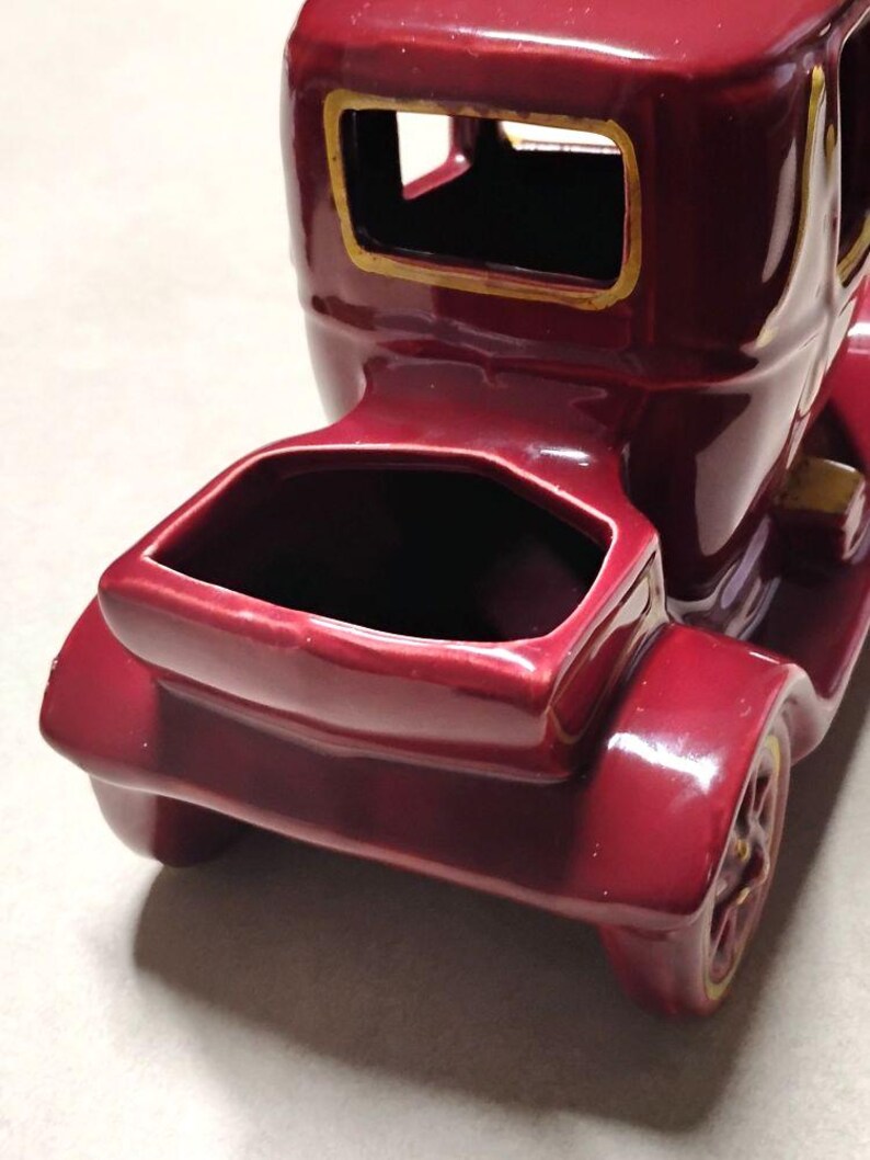 Three Vintage Ceramic Classis Car Planters, Including One in Metlox ...