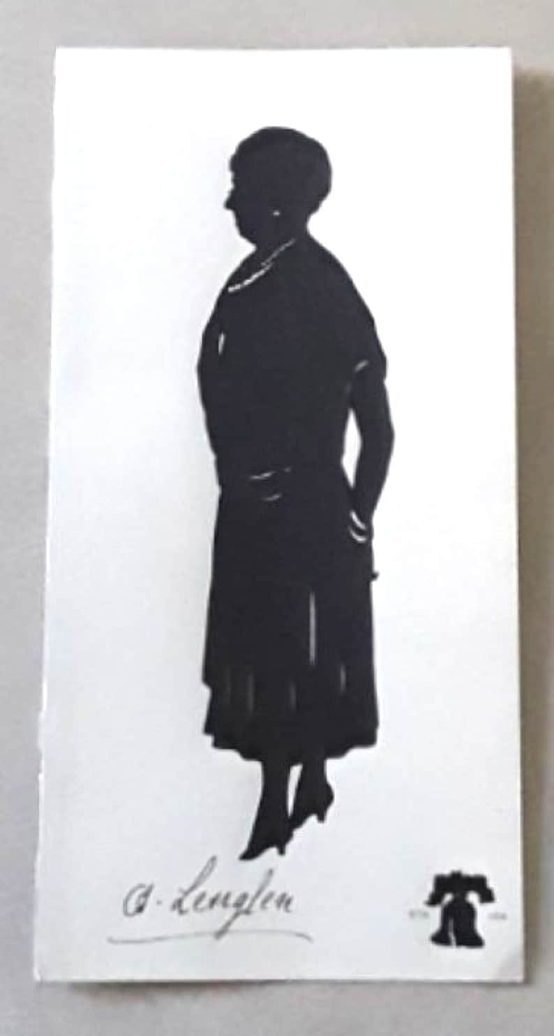Hand-cut Full Body Silhouette of Suzanne Lenglen, Cut by Beatrix ...