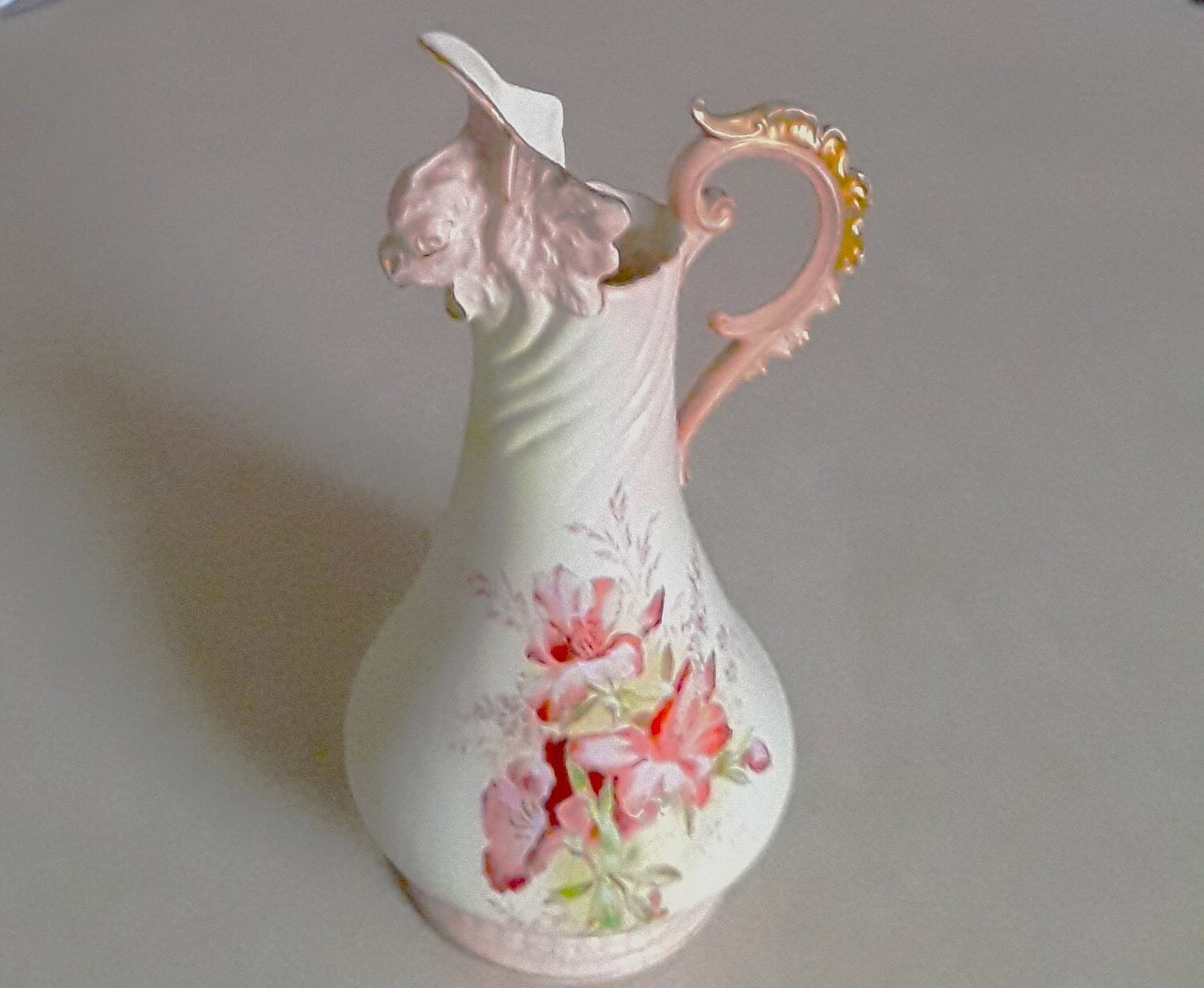 Antique Robert Hanke (of Austria) Pottery Pitcher/ewer 'with Spout and ...