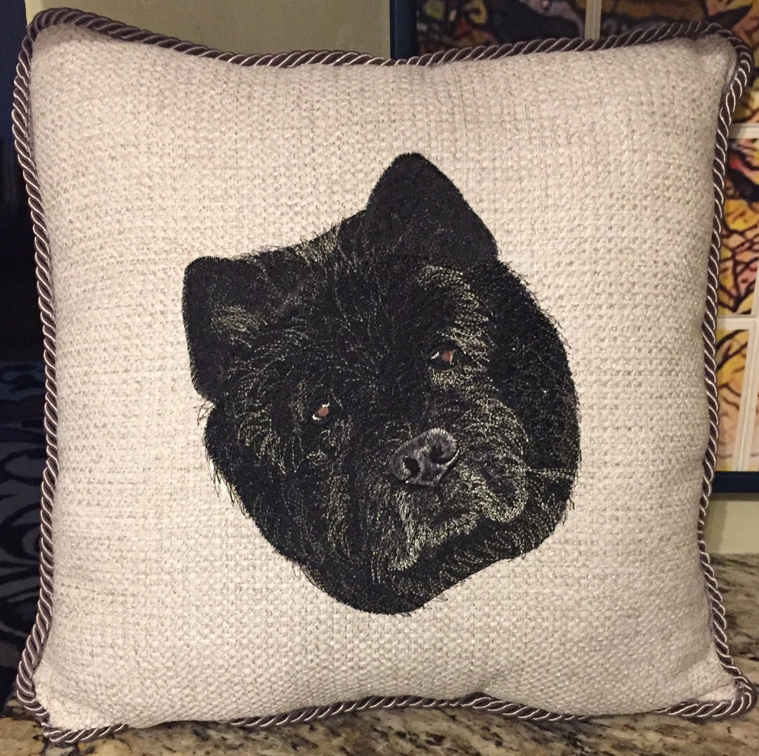 Chow Custom Embroidered Pillow - Etsy