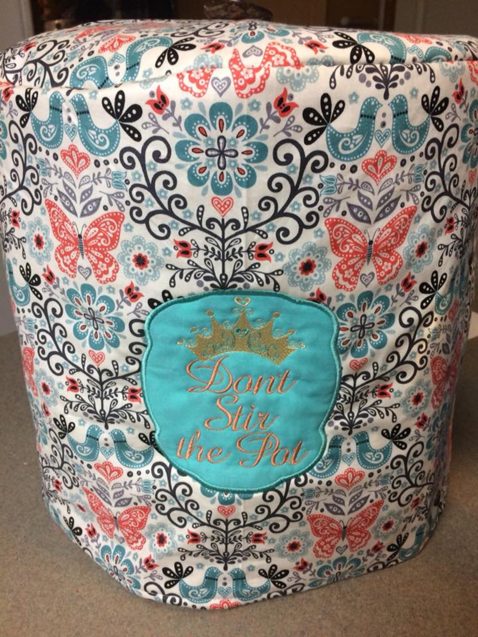 MADE TO ORDER Instant Pot Cover (with Embroidered Front) ***please Read ...