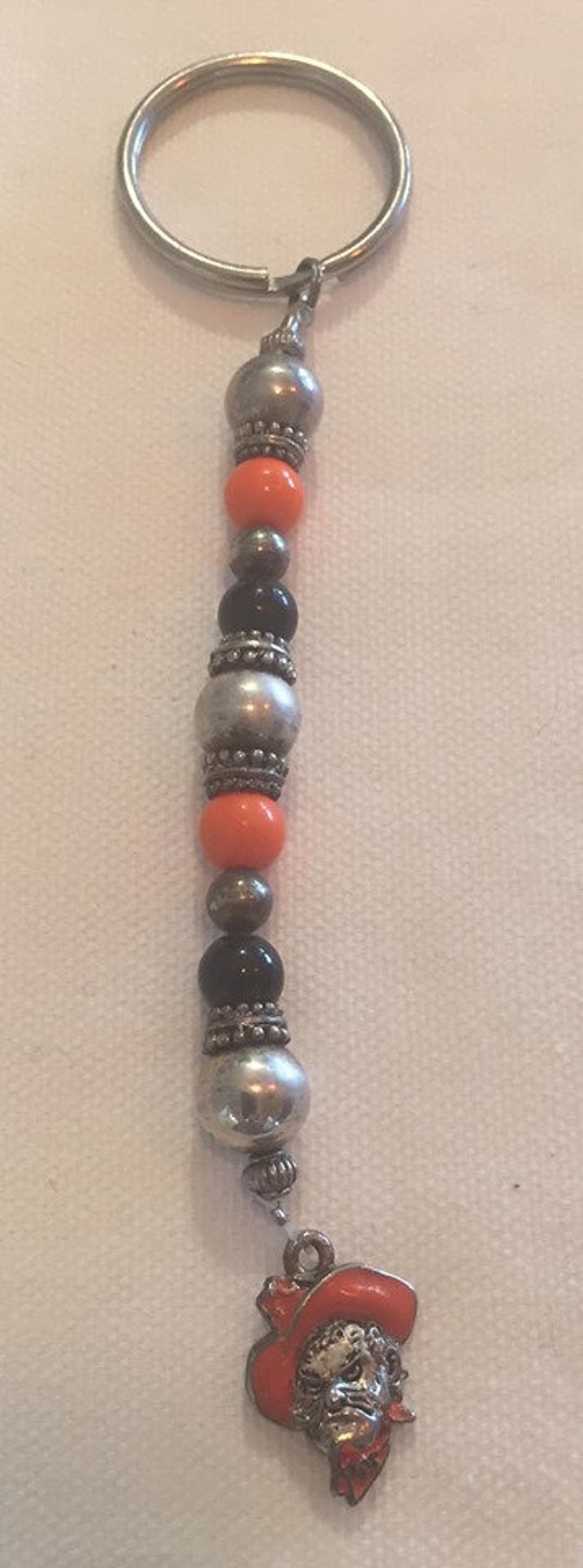 Beaded Oklahoma Keychain - Etsy