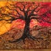Fabric and Thread Tree Art Framed 21x17 - Etsy