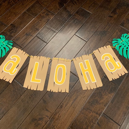 Luau Party Decorations Hawaiian Banner Aloha Theme High Chair - Etsy