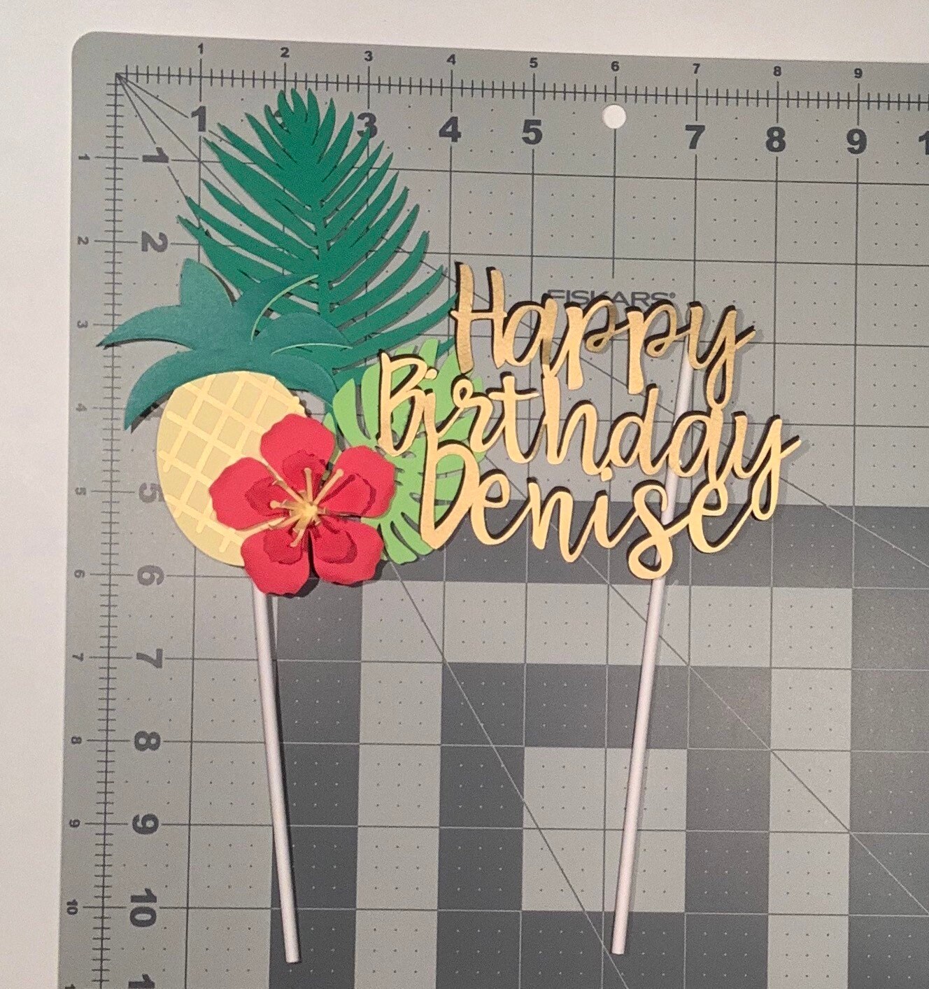 Personalized Luau/ Hawaiian Cake Topper - Etsy