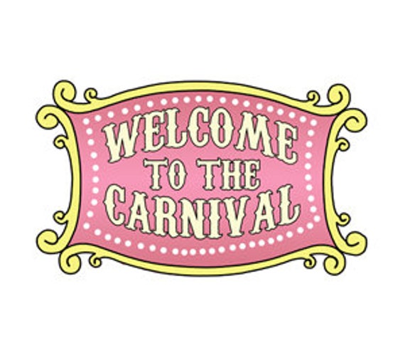 Welcome To The Carnival Vintage Sign Welcome Sign For Etsy