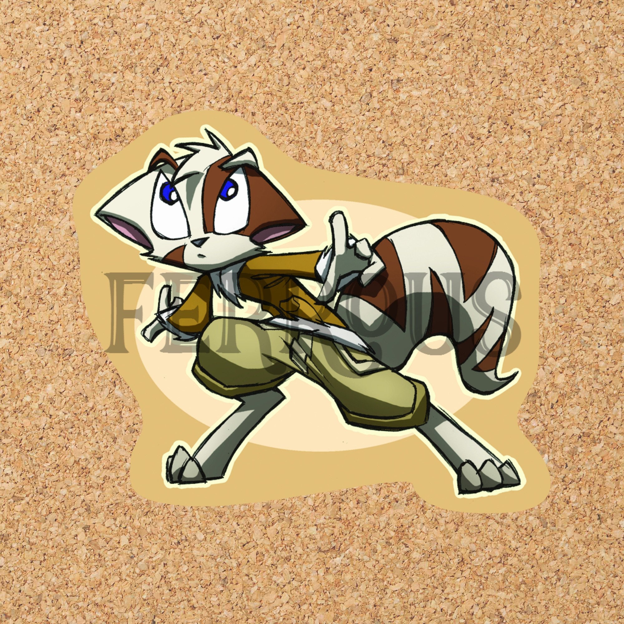 Dreamkeepers Mace Sticker Web Comic Stickers Furry Community Anthro ...
