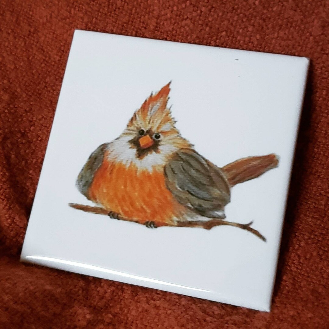 Cardinal Magnet, Bird Magnet - Etsy
