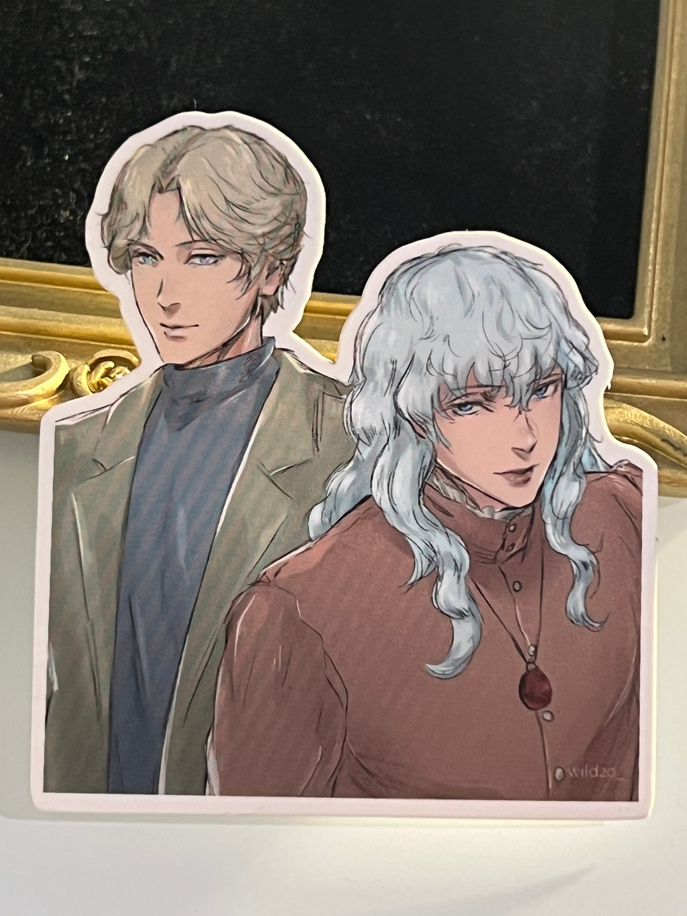 Monsters Griffith and Johan Sticker - Etsy