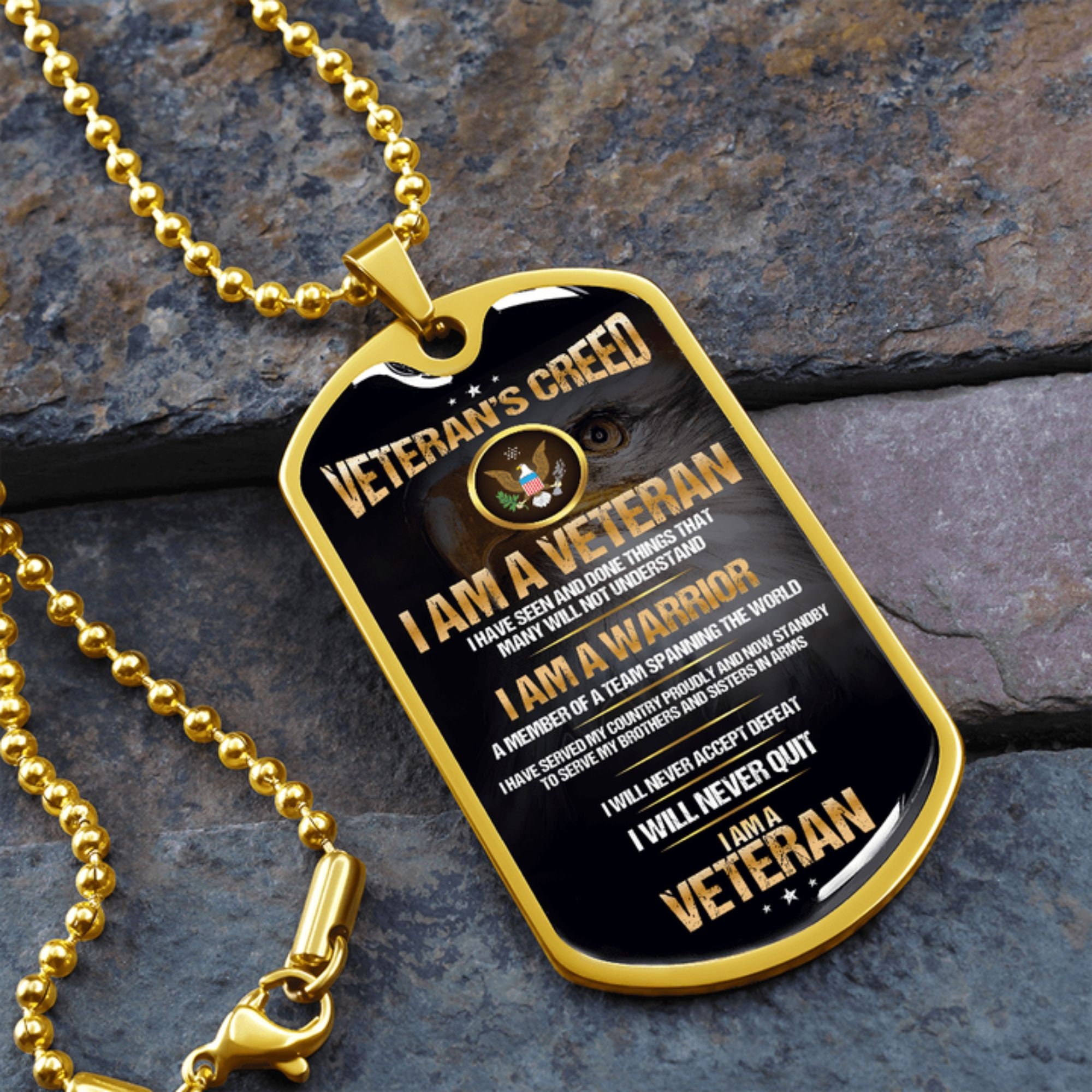 Veteran Dog Tag Veterans Day Gift Army Gift Military Dog - Etsy