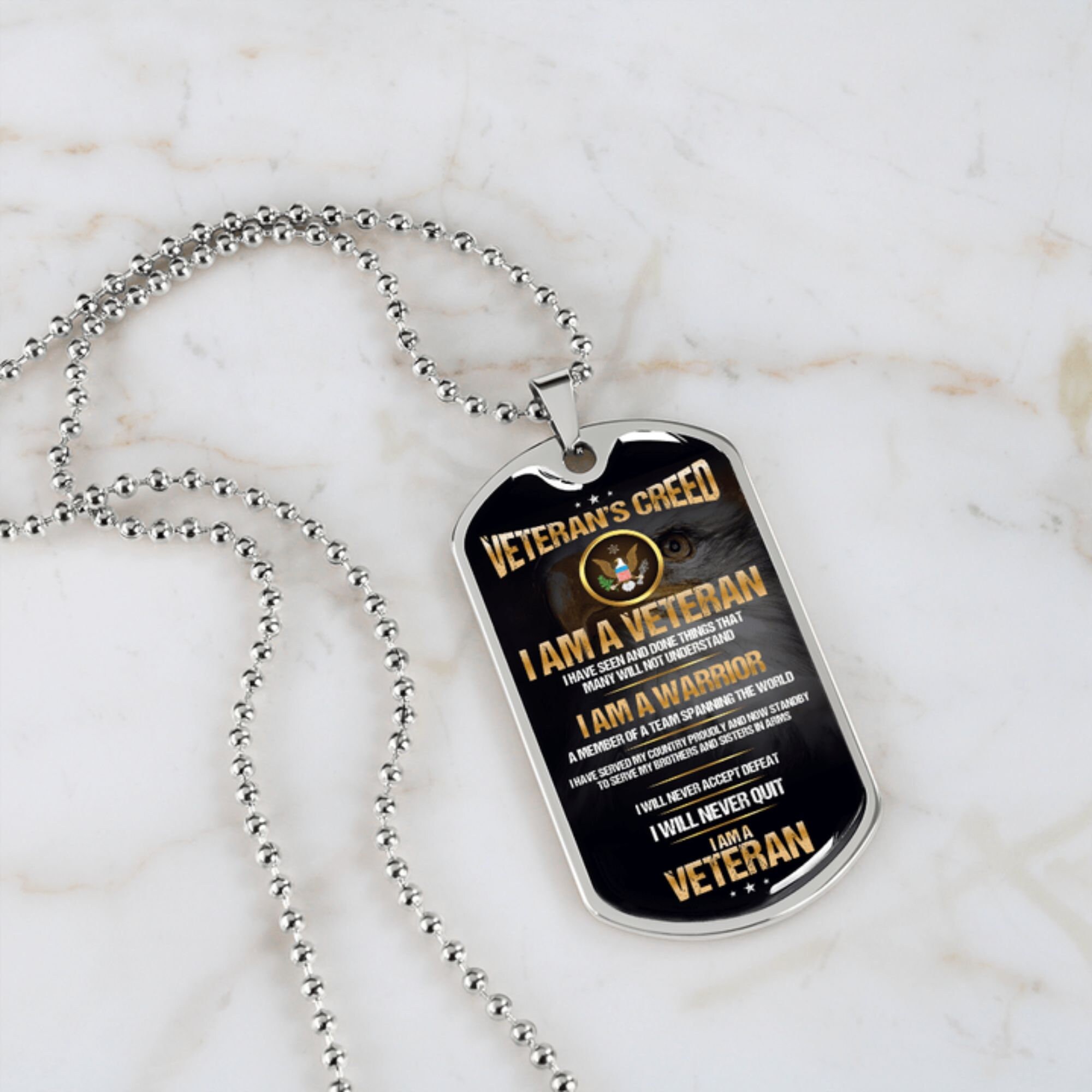 Veteran Dog Tag Veterans Day Gift Army Gift Military Dog - Etsy