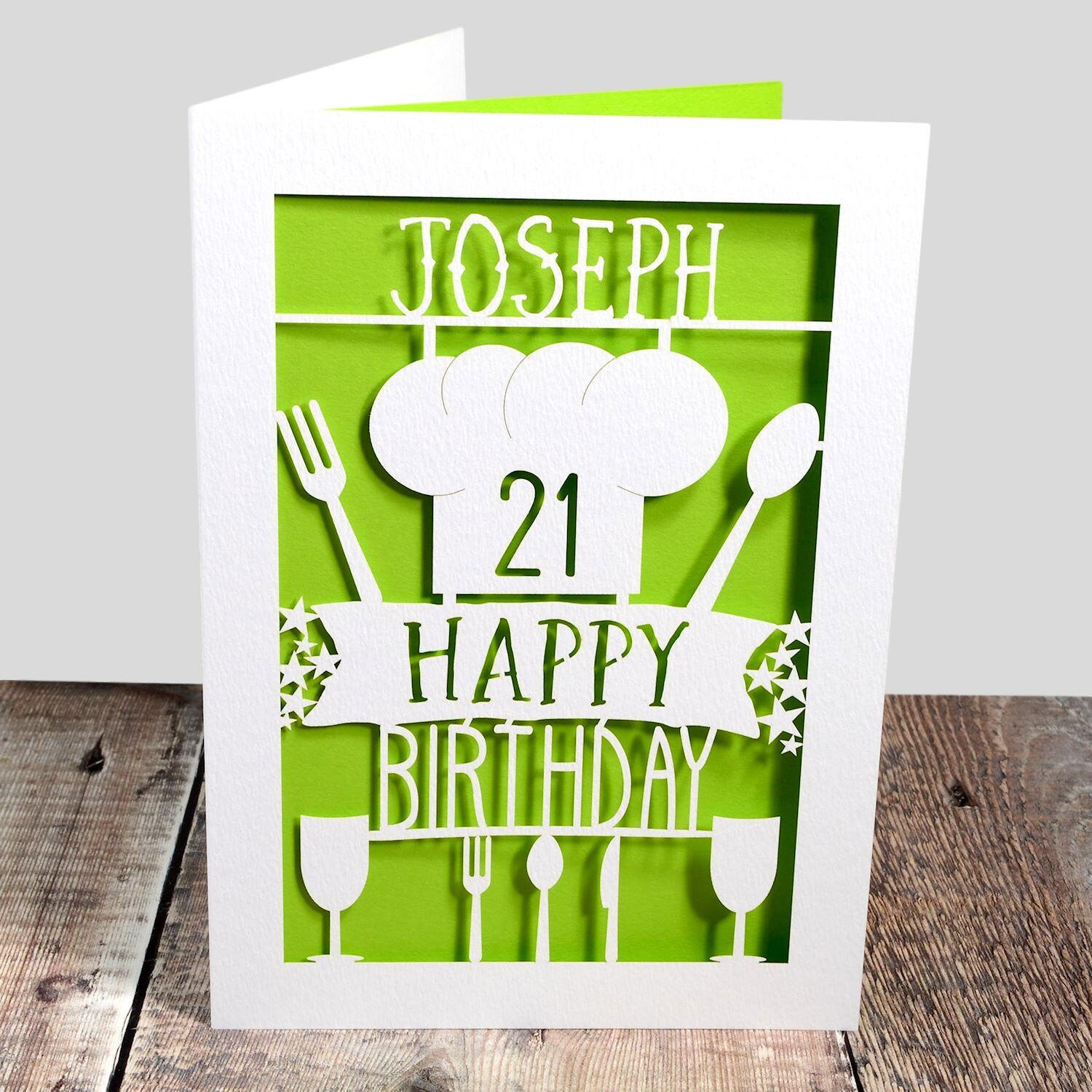 Birthday Card for Chef / Baker / Cook / Foodie Lover. - Etsy UK