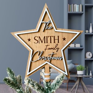 Christmas Tree Topper - Personalised Christmas Tree Topper ...