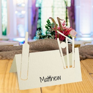 Cricket Name Place Seating Cards for Cricket Wedding or Cricket Party ...