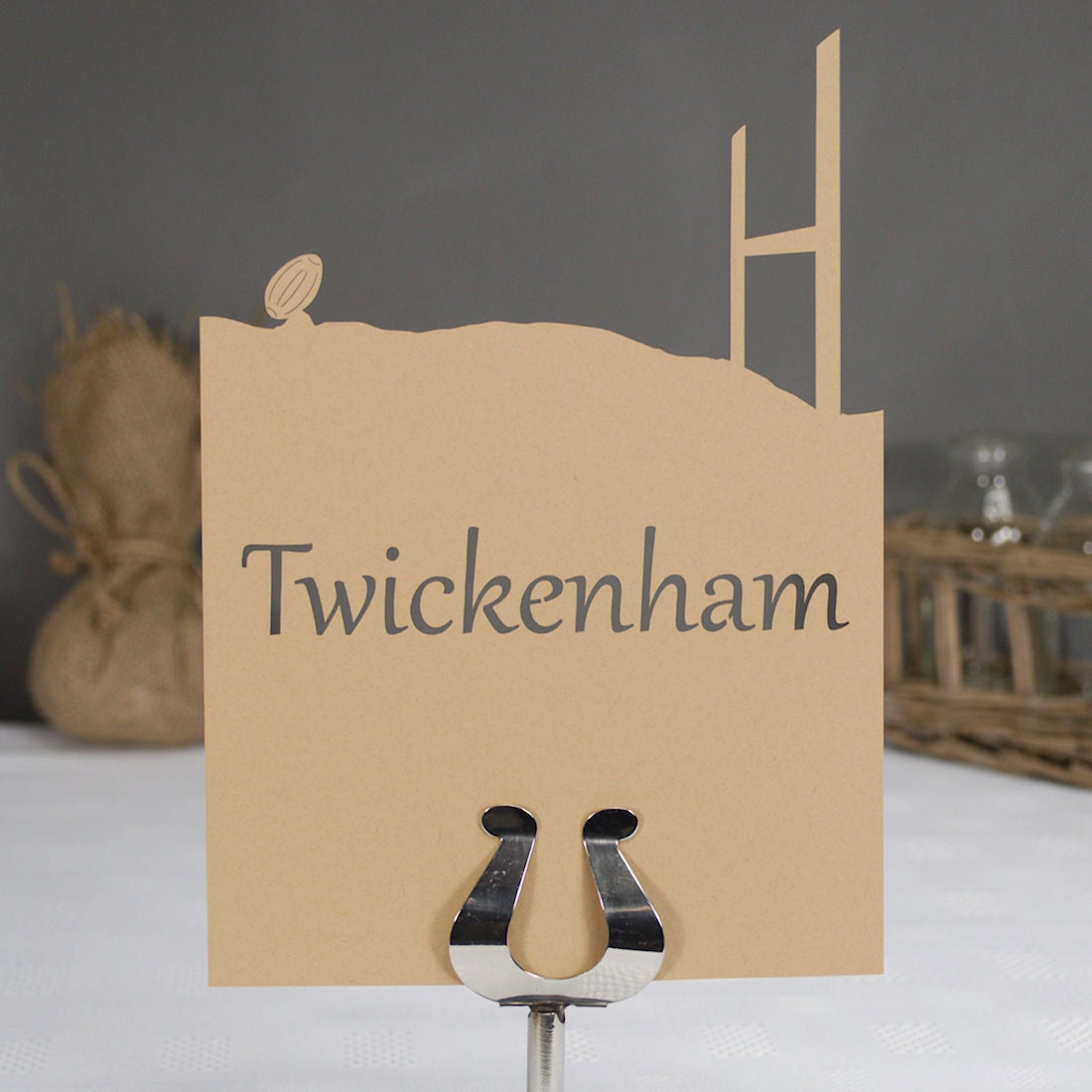 Rugby Themed Table Name Cards - Etsy