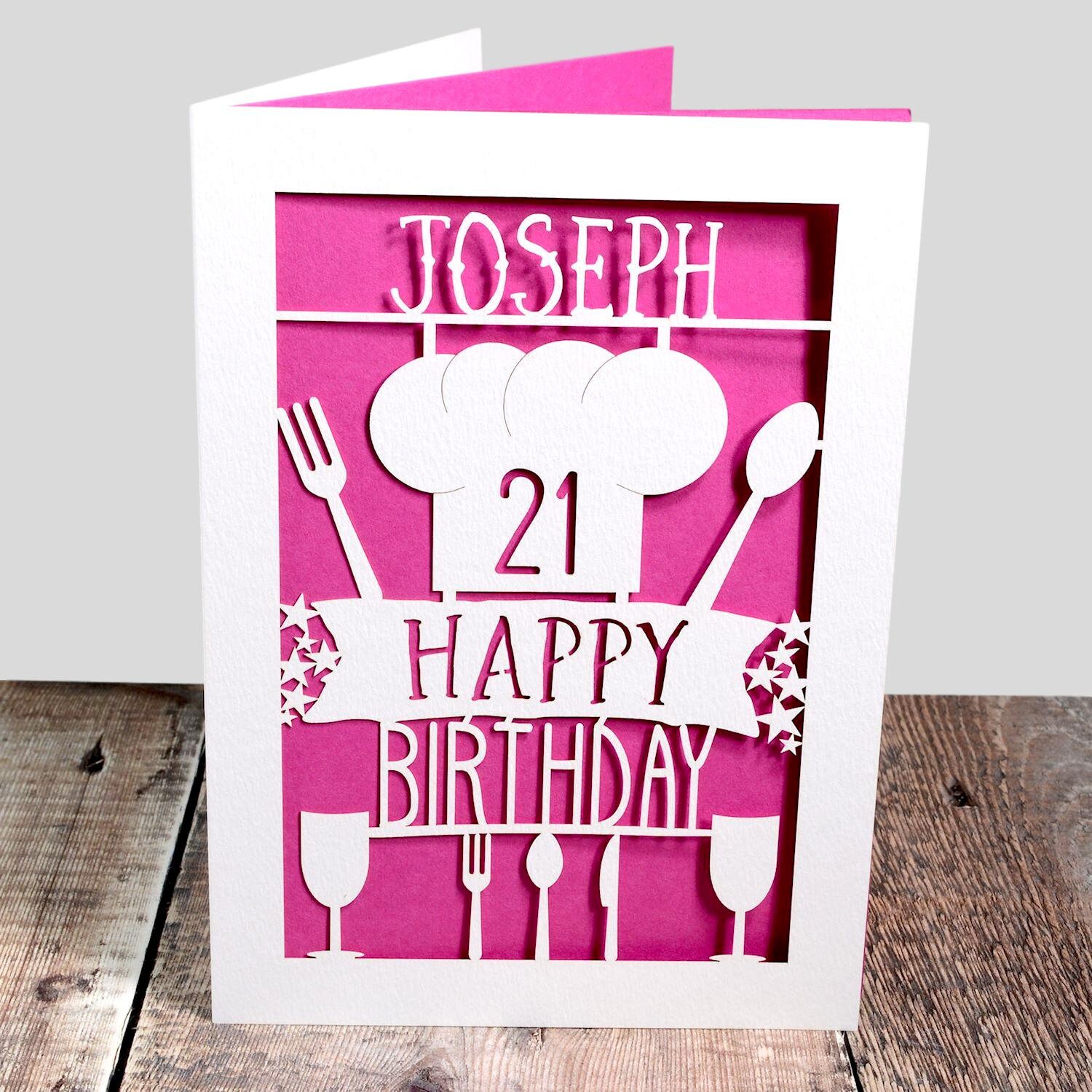 Birthday Card for Chef / Baker / Cook / Foodie Lover. - Etsy UK