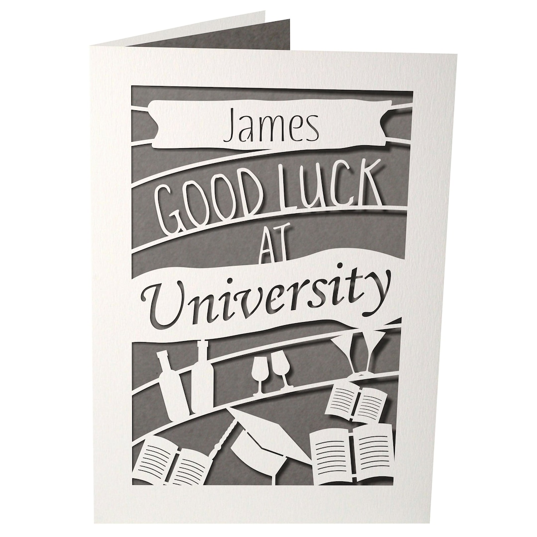 Good Luck at Uni Card / off to University Card / Starting Uni Card ...