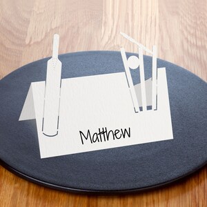 Cricket Name Place Seating Cards for Cricket Wedding or Cricket Party ...