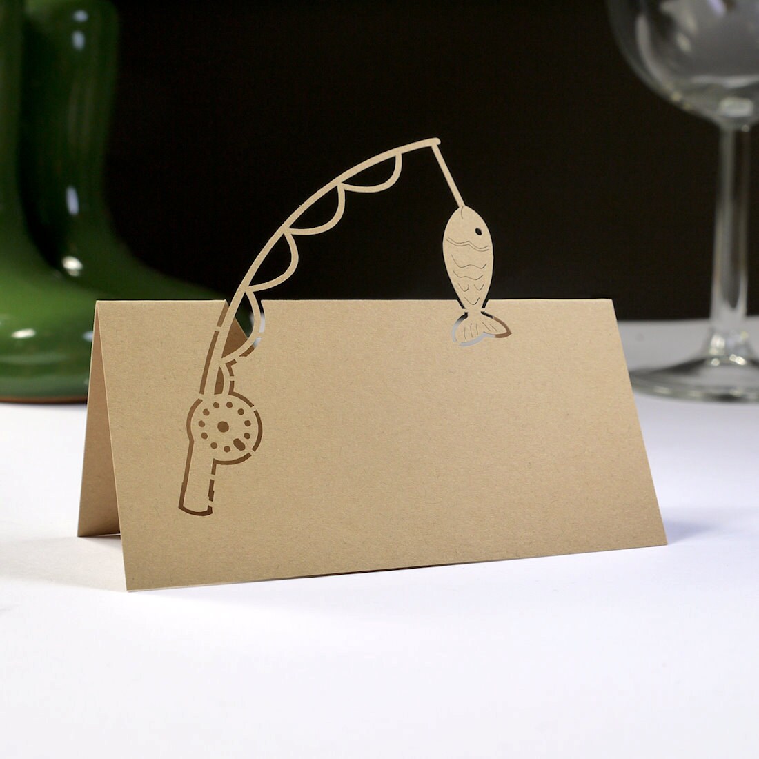 Gone Fishing Name Place Cards Fishing Themed Seating Cards - Etsy