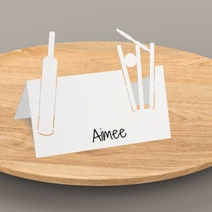 Cricket Name Place Seating Cards for Cricket Wedding or Cricket Party ...