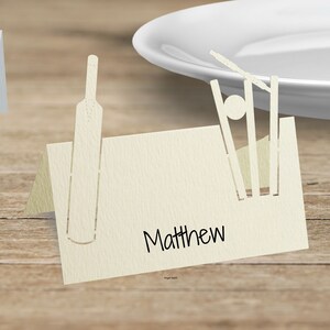 Cricket Name Place Seating Cards for Cricket Wedding or Cricket Party ...