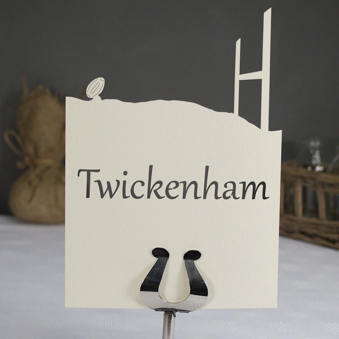 Rugby Themed Table Name Cards - Etsy