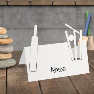 Cricket Name Place Seating Cards for Cricket Wedding or Cricket Party ...