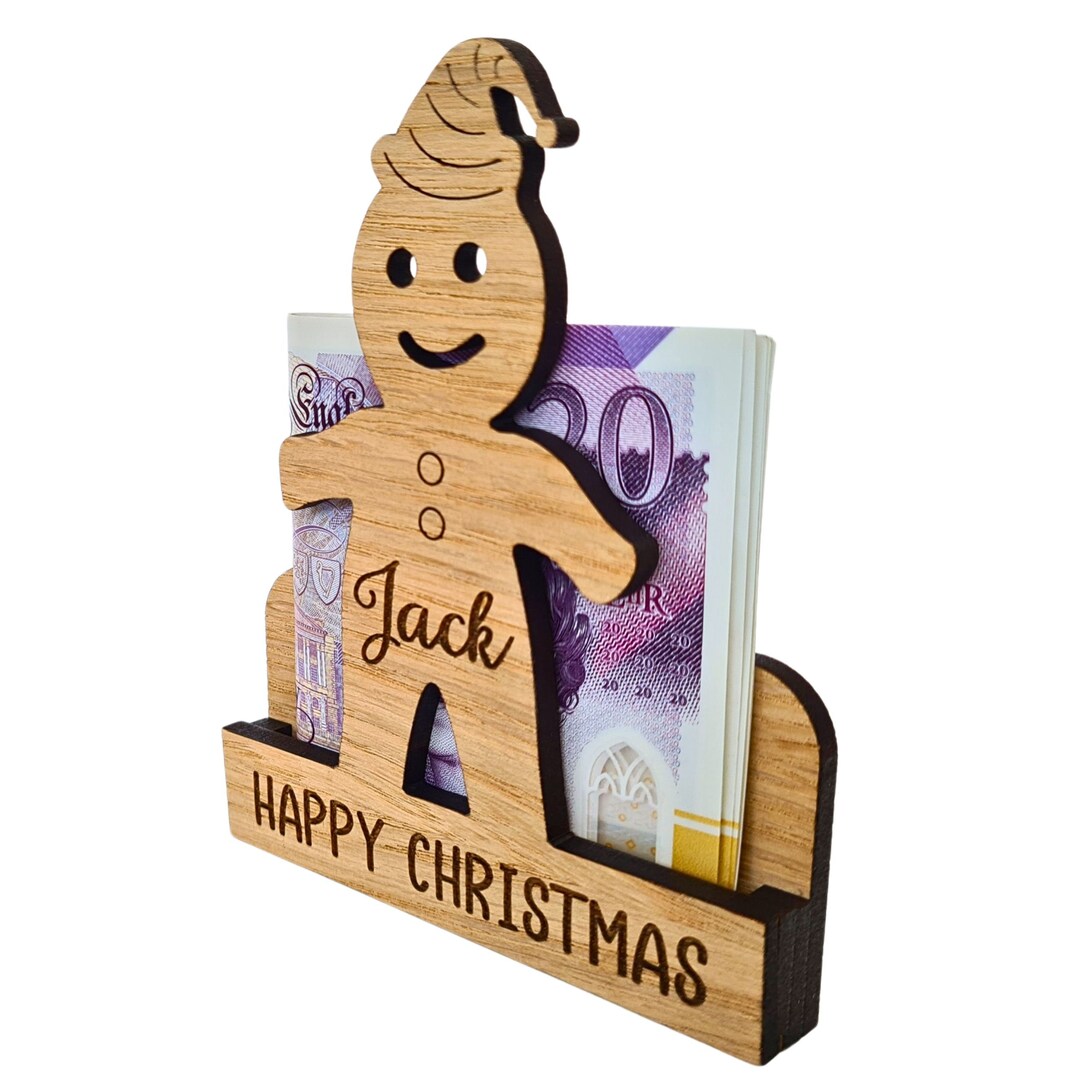Christmas Money Holder - Gingerbread Man Personalised Christmas Money ...