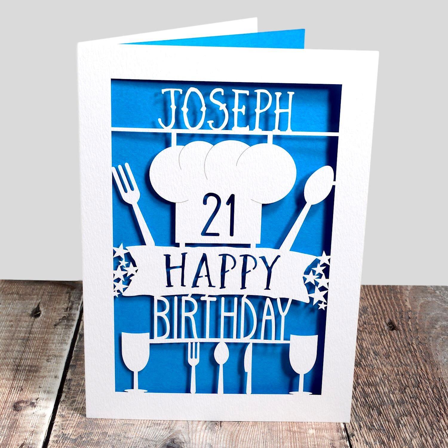Birthday Card for Chef / Baker / Cook / Foodie Lover. - Etsy UK