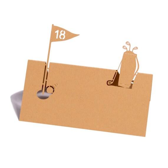 Golf Themed Name Place Cards Seating Cards Escort Cards | Etsy