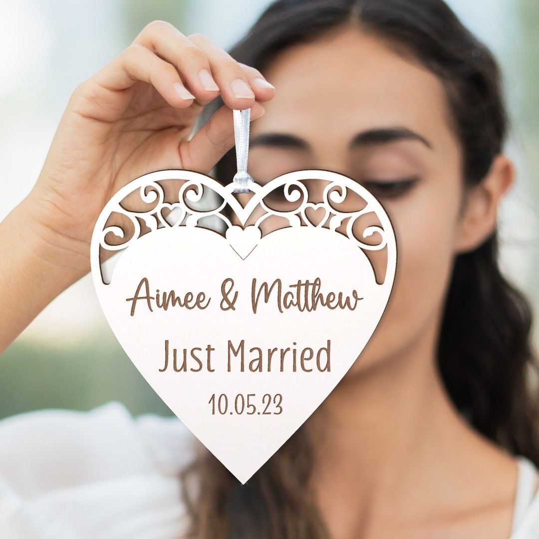 Good Luck Wedding Day Gift for Bride Just Married Heart for Bride ...