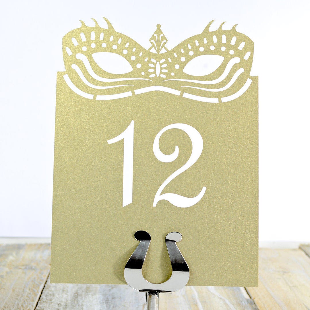 Masquerade Ball Table Number Cards / Masquerade Ball Table Decorations ...