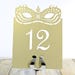 Masquerade Ball Table Number Cards / Masquerade Ball Table Decorations ...