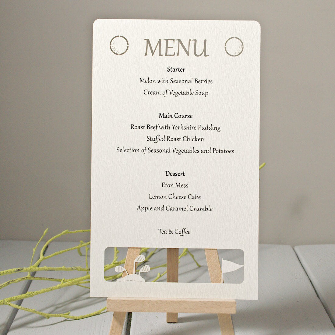 Golf Themed Personalised Menu Cards Sports Themed Menu Cards | Etsy