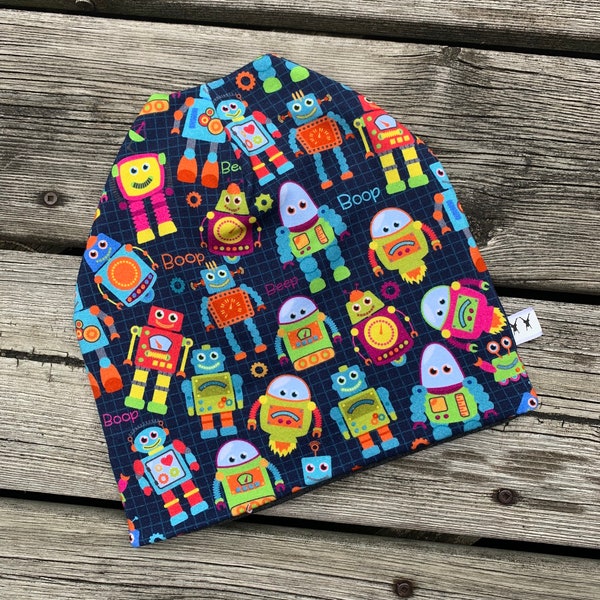 Robot Beanie - Etsy