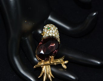 Joan Rivers Bird Pin - Etsy