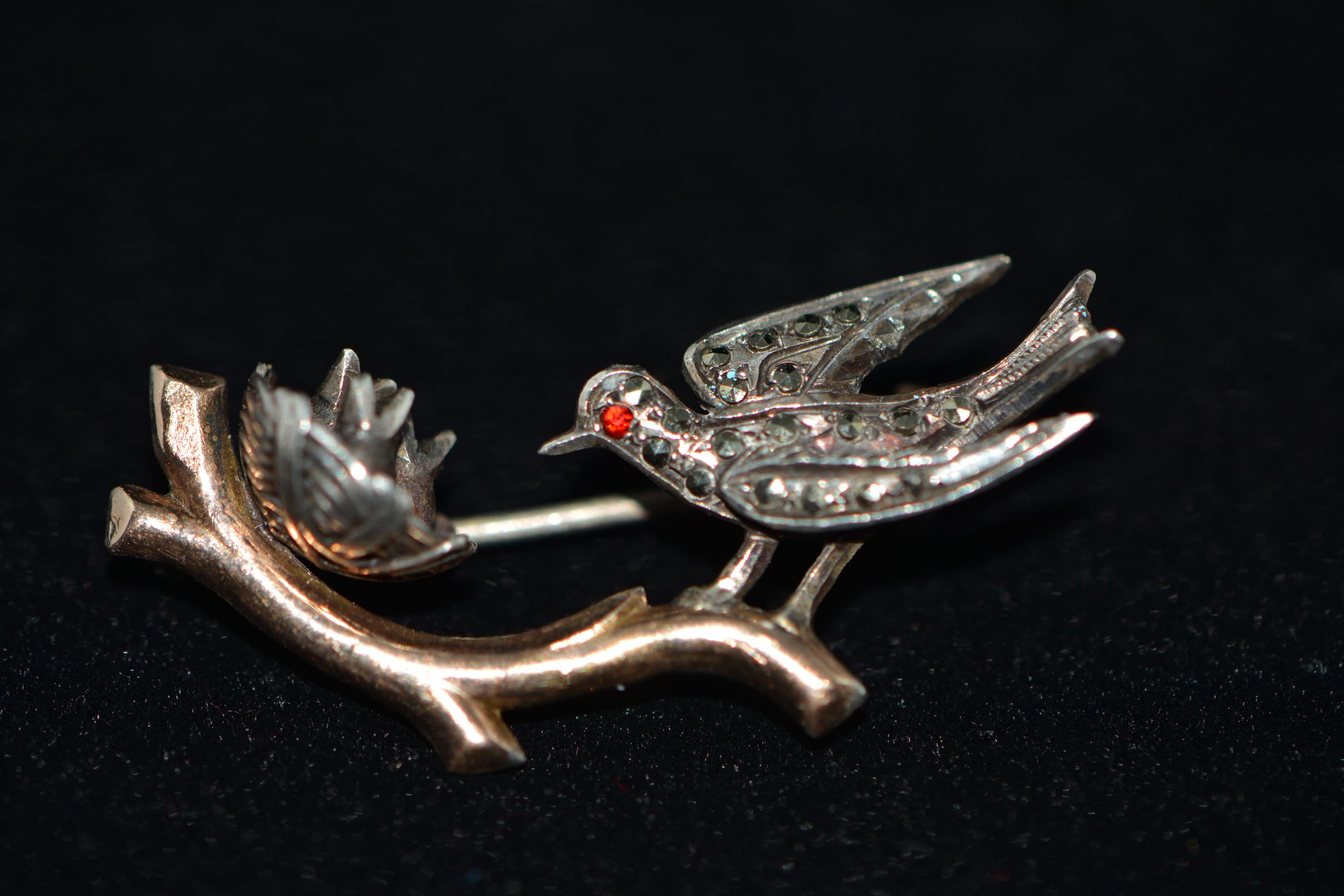 Antique Victorian Sterling Brooch Pin, Bird/nest Brooch, Gifts for Her ...