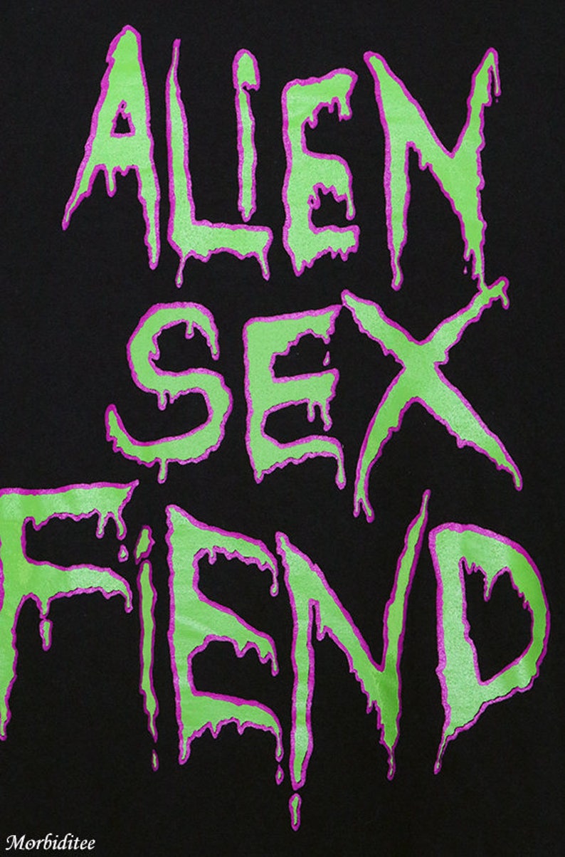 Alien Sex Fiend T Shirt Vintage Rare Faded Black Tee Shirt Etsy