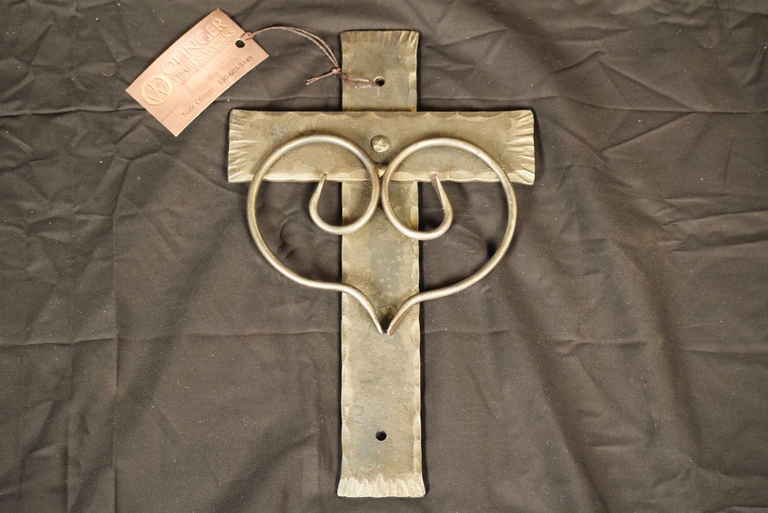 Handforged Heart Cross - Etsy