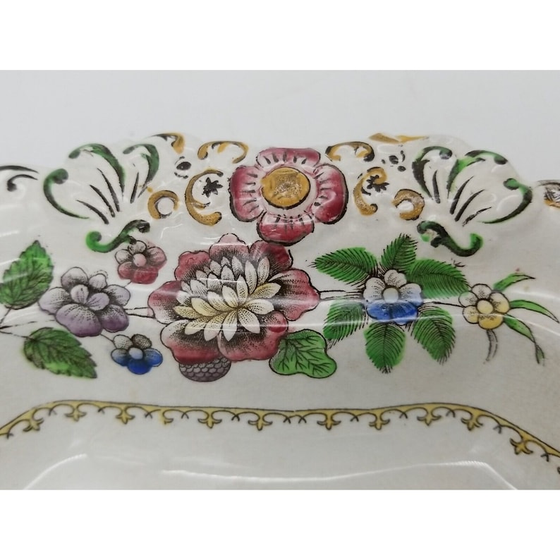 Copeland Spode England Heron Pattern Rectangular Serving Dish Platter ...