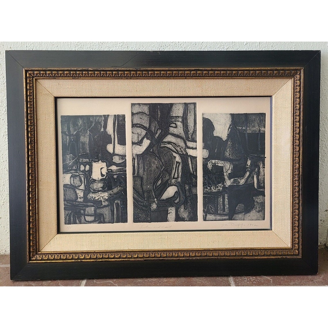 Joseph M. Ruffo Triptych Etching tristan and Iseult 1962 Signed ...