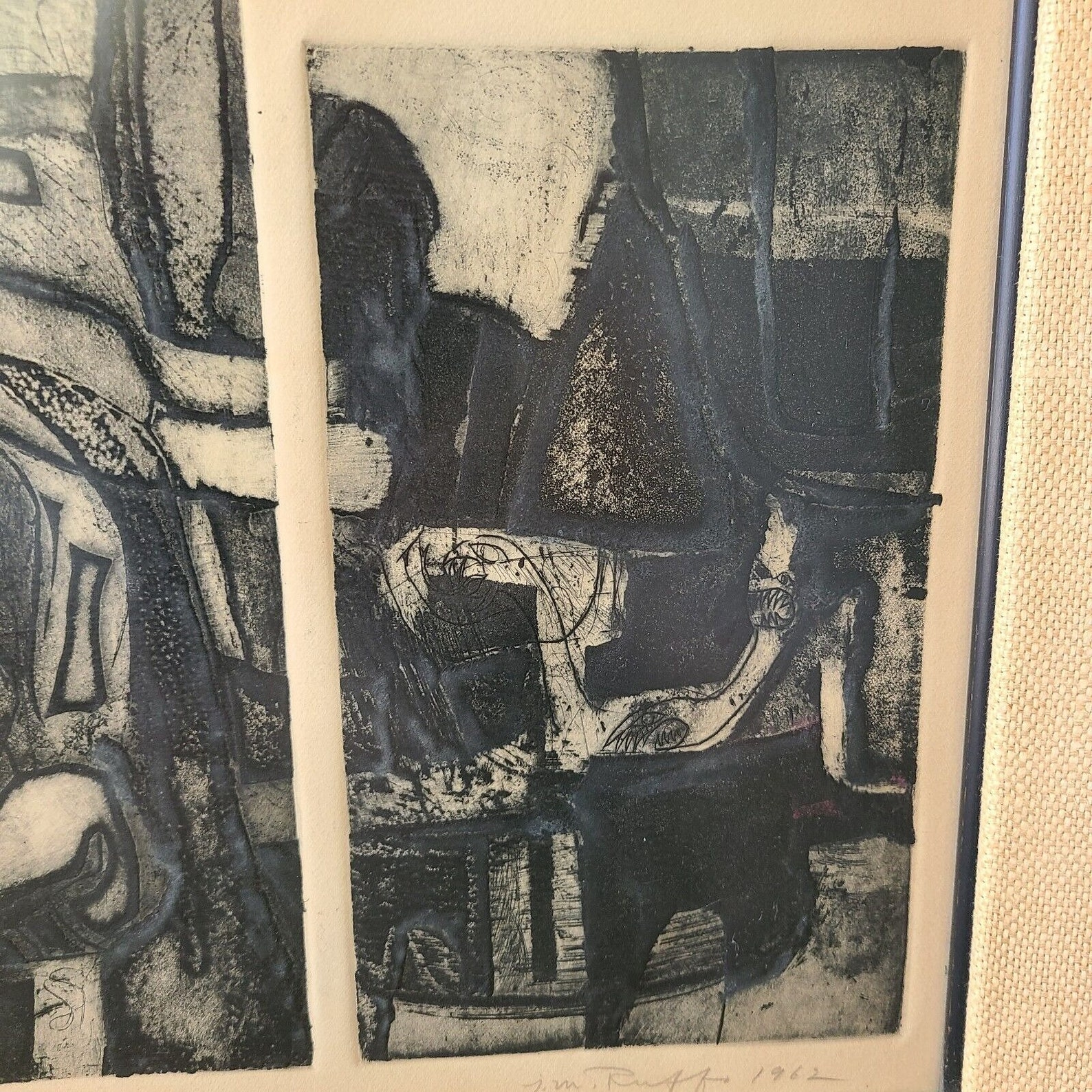 Joseph M. Ruffo Triptych Etching "tristan and Iseult" 1962 Signed ...